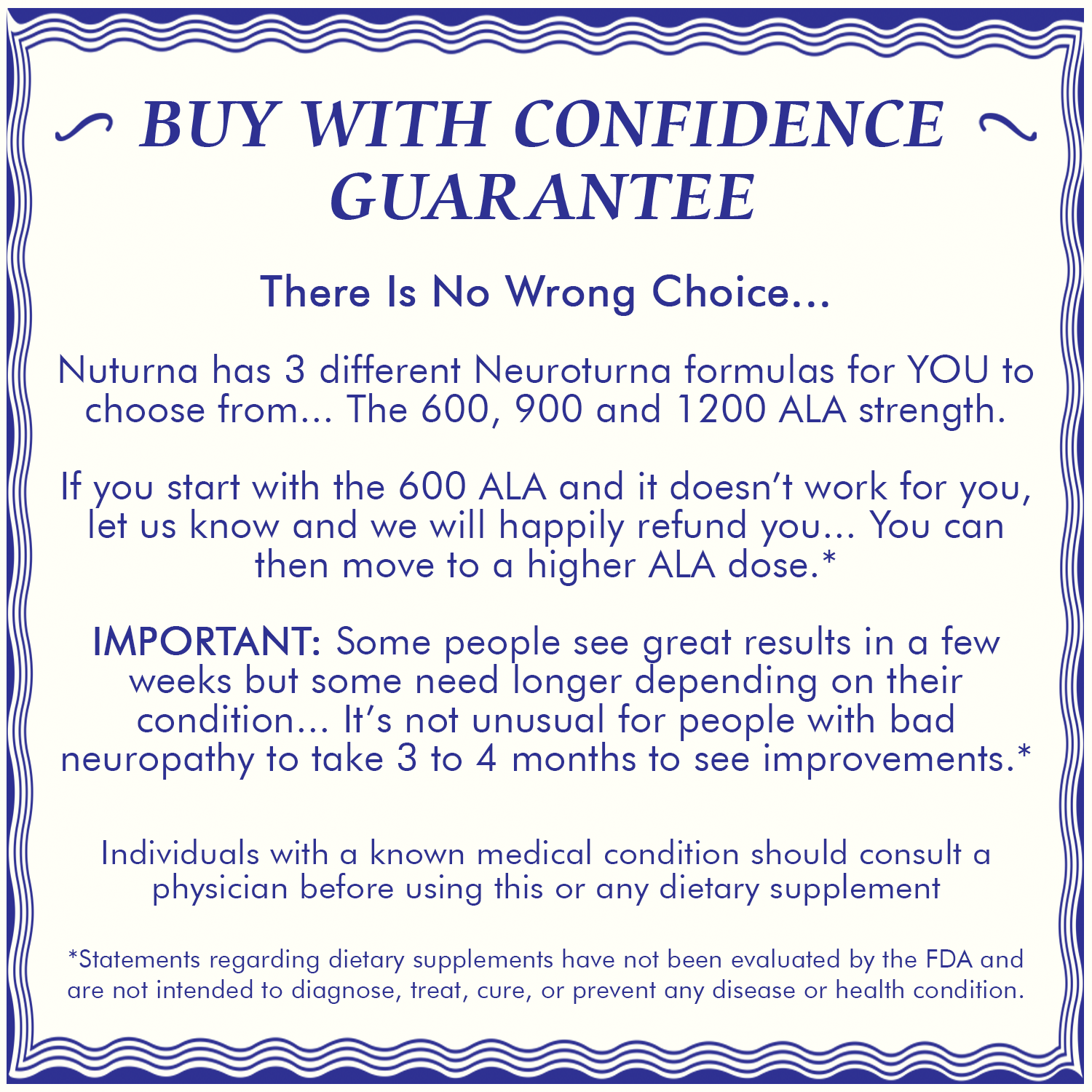 Neuroturna® Nerve Support Supplement with 600 mg ALA Daily Dose